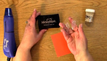 How to Heat Emboss with a Heat Gun - Clear Stamps and Crafting Products