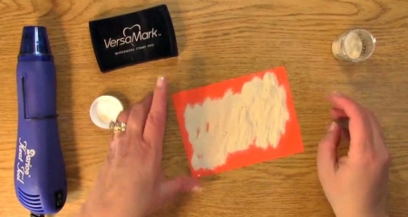 How to Heat Emboss with a Heat Gun - Clear Stamps and Crafting Products