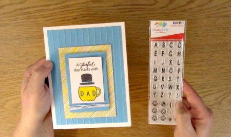 Father's Day Coffee Card - Clear Stamps and Crafting Products