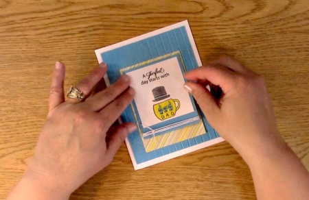 Father's Day Coffee Card - Clear Stamps and Crafting Products