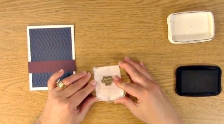 SUPER EASY Father's Day Card - Clear Stamps and Crafting Products